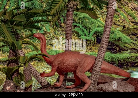 Plateosaurus, dinosaur from the Late Triassic period isolated on white ...