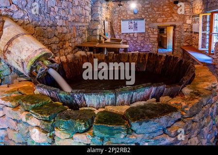 Dimitsana, Greece, September 9, 2022: Interior Open air Hydrokinesis ...