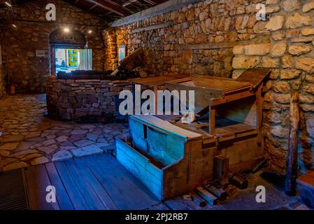 Dimitsana, Greece, September 9, 2022: Interior Open air Hydrokinesis ...