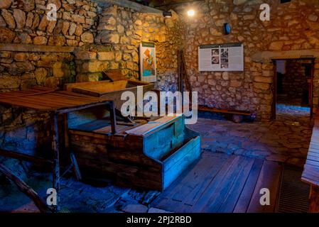 Dimitsana, Greece, September 9, 2022: Interior Open air Hydrokinesis ...