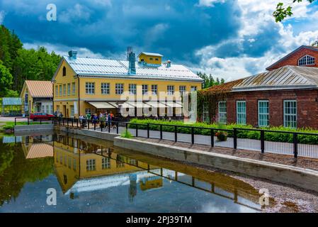 Fiskars, Finland, July 28, 2022: Brick building of old factory in ...