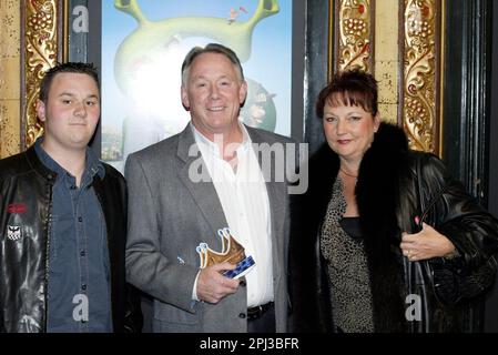 TV presenter Ron Wilson and his family at the Australian premiere of ...