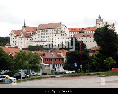 Germany, Saxony, Colditz castle, site of famous WW2 POW prison camp ...