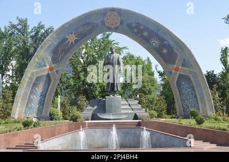 Tajikistan, Dushanbe, capital city: monument to Abu 'Abd Allah Ja'far ...