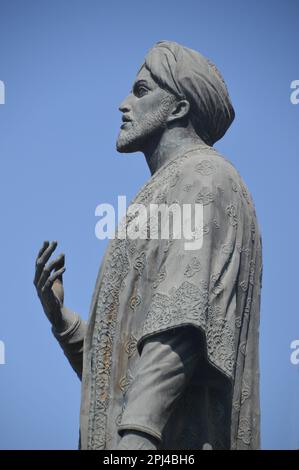 Tajikistan, Dushanbe, capital city: monument to Abu 'Abd Allah Ja'far ...