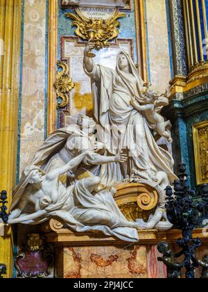 Sculpture by Jean -Baptiste Théodon in the Musée du Louvre in Paris ...