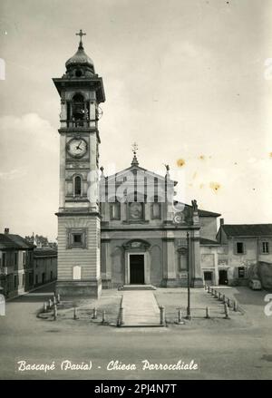 Bascapè - Chiesa Parrocchiale (anni 30 Stock Photo - Alamy