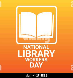 National Library Workers Day. Holiday concept. Template for background ...
