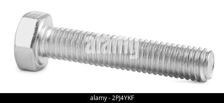 One metal hex bolt isolated on white Stock Photo - Alamy