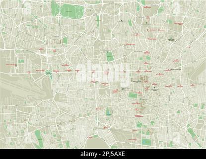Vector city map of Tehran with well organized separated layers Stock Vector Image & Art - Alamy