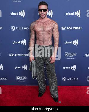 Robert Sepulveda Jr arrives at the 34th Annual GLAAD Media Awards held ...