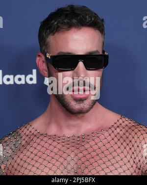Robert Sepulveda Jr arrives at the 34th Annual GLAAD Media Awards held ...