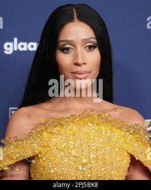 Isis King arrives at the 34th Annual GLAAD Media Awards held at the Beverly Hilton in Beverly ...
