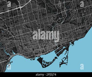 Vector city map of Toronto with well organized separated layers Stock Vector Image & Art - Alamy