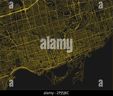 Vector city map of Toronto with well organized separated layers Stock Vector Image & Art - Alamy