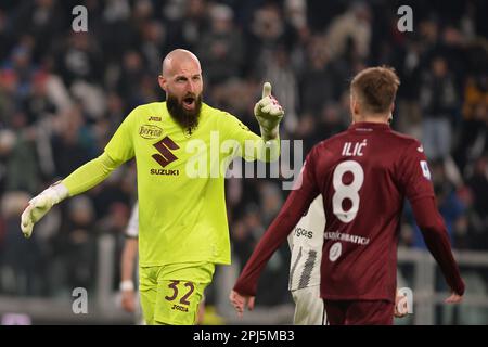 Vanja Milinkovic-Savic of Torino FC gestures during the Serie A Enilive ...