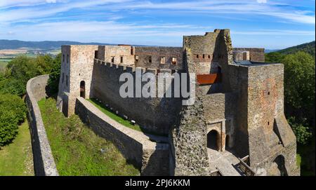 Medieval ruined castle of Helfštýn in Moravia Stock Photo - Alamy