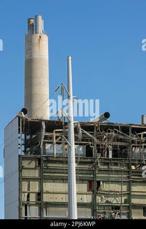 Detroit, Michigan - Demolition of the Detroit Renewable Power ...