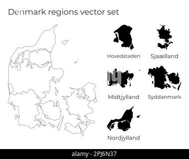 Denmark map collection. Borders of Denmark for your infographic ...