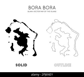 Paradise Island map. Borders of Paradise Island for your infographic ...