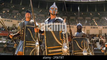 USA.Russell Crowe and Ralf Moeller in a scene from the (C)DreamWorks ...
