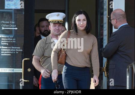 Marine Maj. Joshua Mast and his wife, Stephanie, arrive at Circuit ...