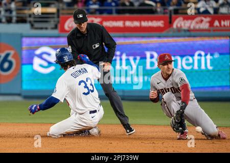 Arizona Diamondbacks center fielder Jake McCarthy (30) in the first ...
