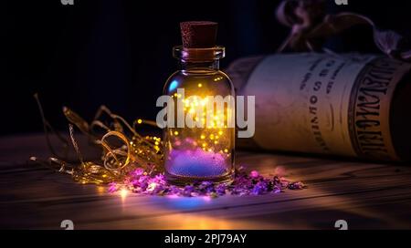 illustrations about potions bottle Stock Photo - Alamy
