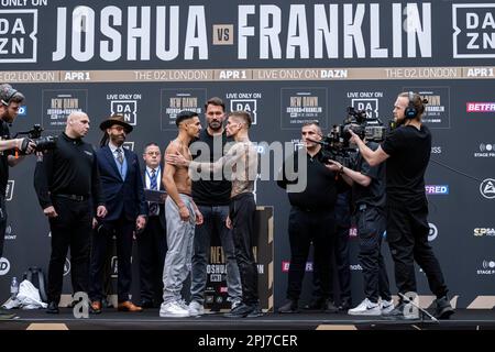 Jordan Flynn (left) and Kane Baker in action during the Super ...