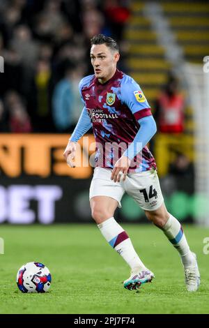 Connor Roberts of Burnley during the Sky Bet Championship match Preston ...