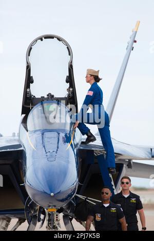 March 11, 2023, El Centro, California, USA: U.S. Navy pilot Lt. AMANDA ...