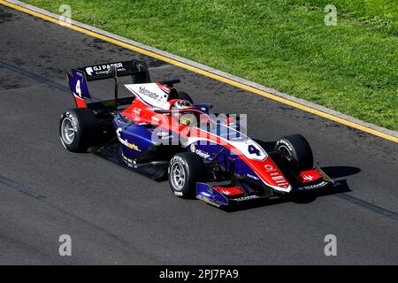 MELBOURNE, AUSTRALIA - MARCH 31: F3 racer Taylor Barnard of Jenzer ...