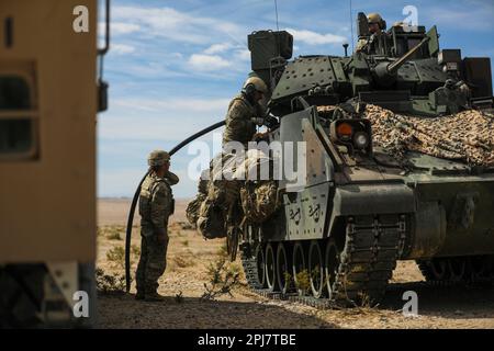 A modernized M2A4 Bradley Fighting Vehicle, assigned to the "Spartan ...