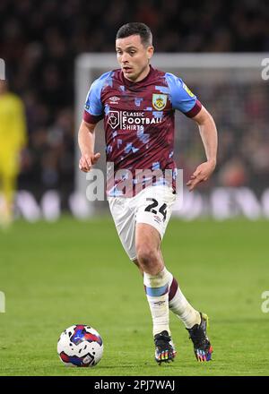 Josh Cullen of Burnley during the Sky Bet Championship match Watford vs ...