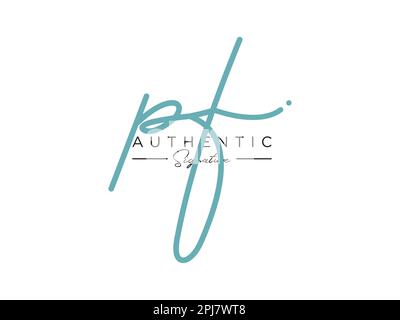 PF Signature Logo Template Vector Stock Vector Image & Art - Alamy