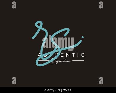RS Letter Signature Logo Template elegant design logo Sign Symbol ...
