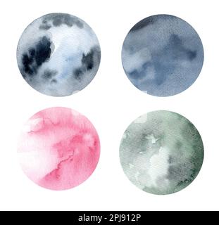 Watercolor grunge texture. Isolated smear brush for painting. Beautiful ...