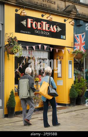Haworth, West Yorkshire, UK. The Cafe Verde. Haworth is a popular ...