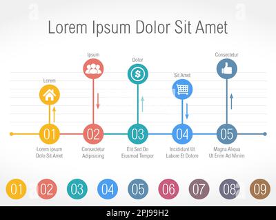 Horizontal bar chart UI element template Stock Vector Image & Art - Alamy