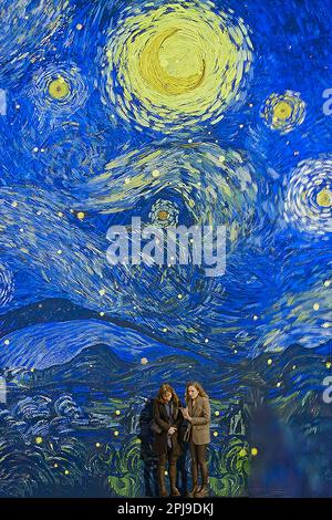 8th March 2023 Van Gogh Immersion Exhibition Spitalfields London UK ...