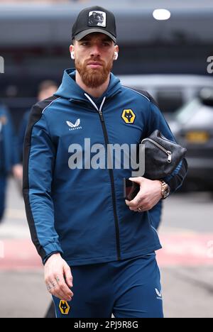 José Sá of Wolverhampton Wanderers arrives ahead of the Premier League ...