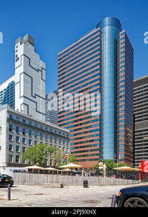 175 Water Street, the former AIG headquarters, sports bold cobalt ...