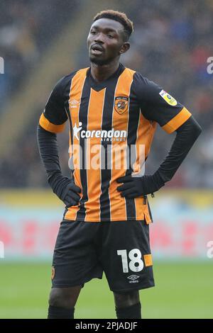 Adama Traore #18 of Hull City during the Sky Bet Championship match ...