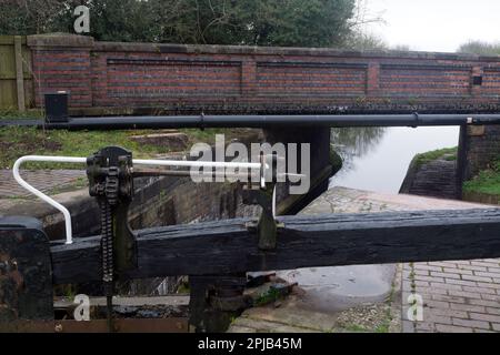 Bell Bridge on the Rushall Canal, West Midlands, England, UK Stock ...