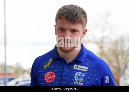 Luke Thomas of Warrington Wolves before the Betfred Super League round ...