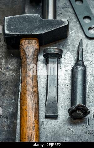 Hammer in an industrial warehouse, France Stock Photo - Alamy