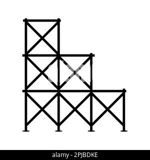 Scaffolding icon vector illustration symbol design Stock Photo - Alamy