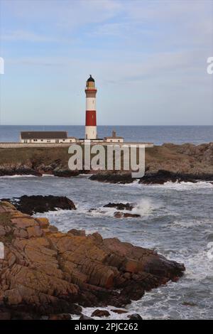 Boddam lighthouse, near Peterhead, Scotland Stock Photo - Alamy