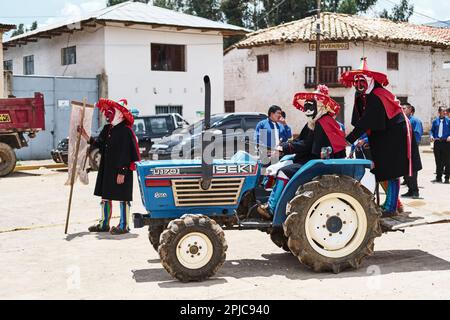 Chupaca. January 01, 2023 – Scenes from the Auquish party in Huachac ...