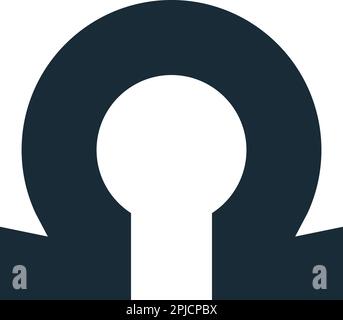 OHM letter logo design for technology company. OHM logo design black ...